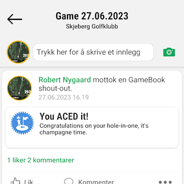 HIO - Robert Nygaard | Dormy Golf